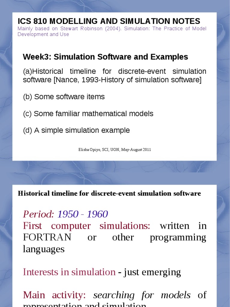 Ics 810 Modelling and Simulation Notes: (A) (B) (C) (D) | PDF | Torque ...