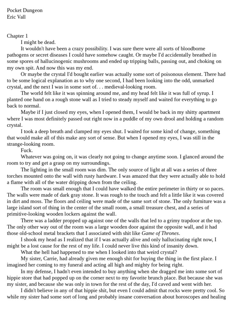 Vall, Eric - Pocket Dungeon | PDF | Dagger | Sword