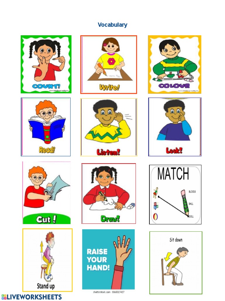 Commands Flashcards | PDF | Language Arts & Discipline