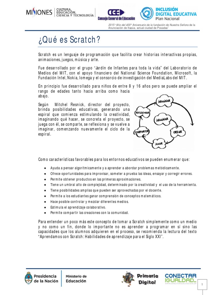 Tutorial | PDF | Scratch (lenguaje de programación) | Lenguaje de programación
