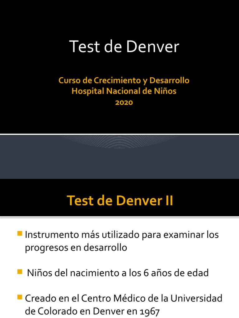 Test Denver Corregida 2 | PDF