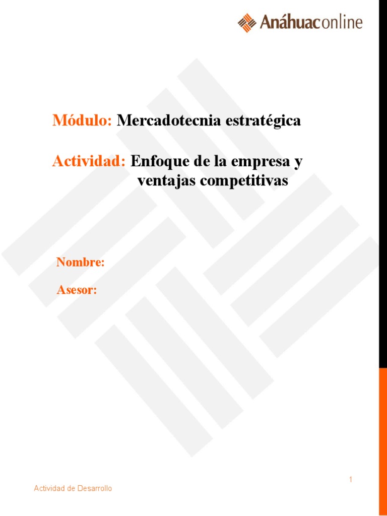 Ventajas Competitivas | PDF | Mercado (economía) | Producto (Negocio)