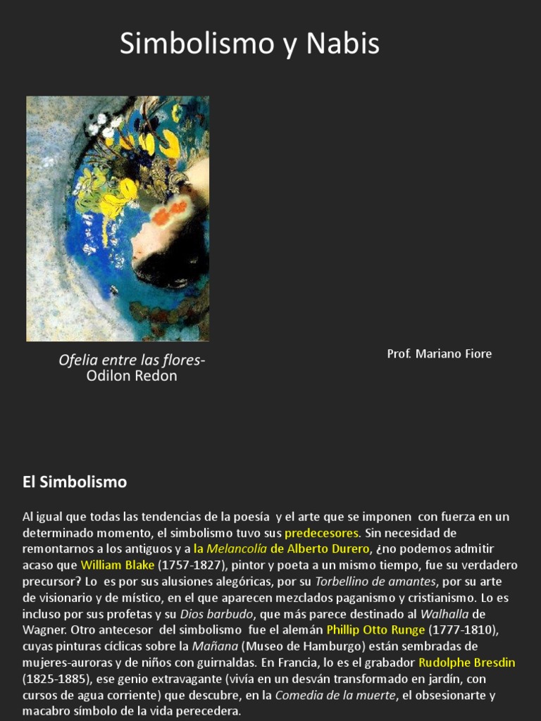 Simbolismo y Nabis: El arte de la sugerencia y la interiorización | PDF ...