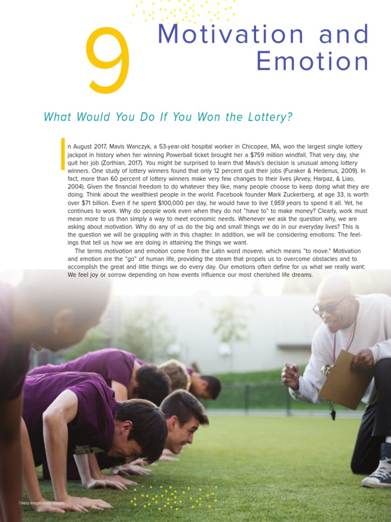 Chapter 9 - Motivation and Emotion | PDF | Leptin | Obesity