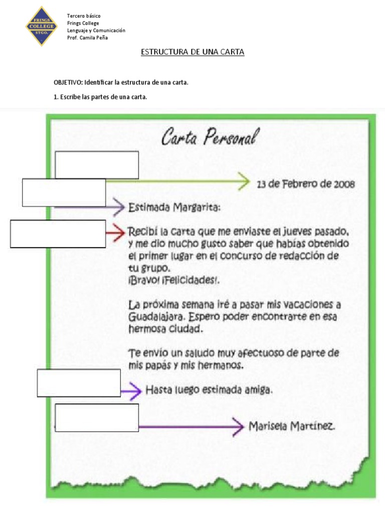 Estructura de Una Carta | PDF