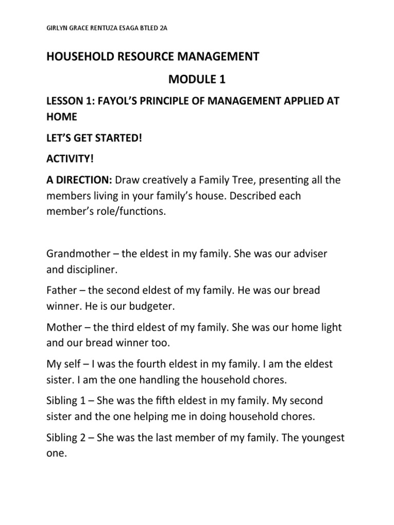 Household Resource Management | PDF | Economies