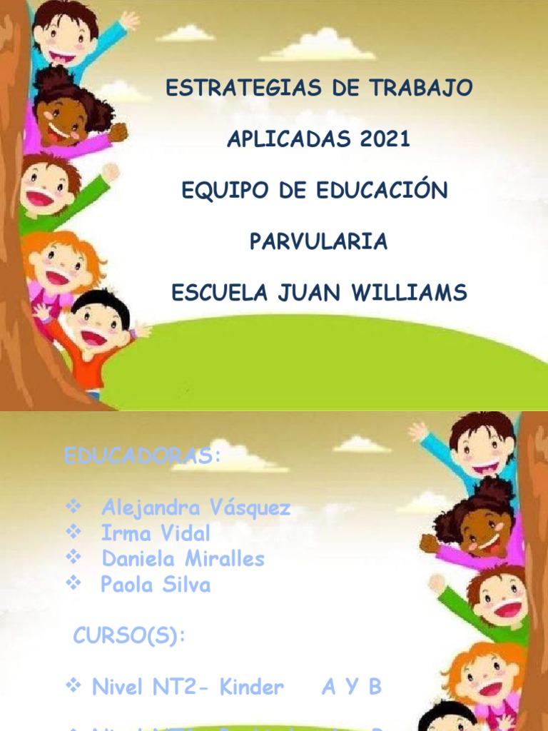 Estrategias Prebásica Utilizadas 2021 | PDF | Educación de la primera ...