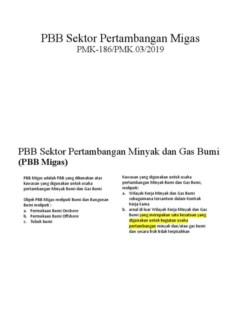 10 PBB Pertambangan Migas | PDF