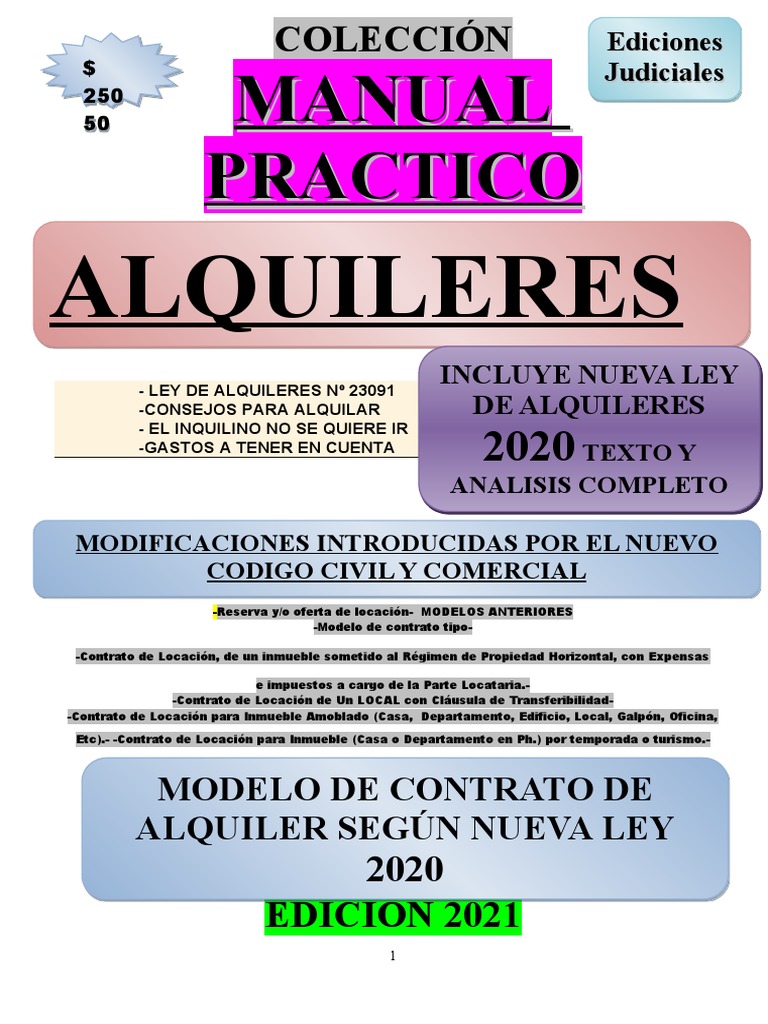 Manual Practico Alquileres Final (2702) | PDF | Seguro | Mediación