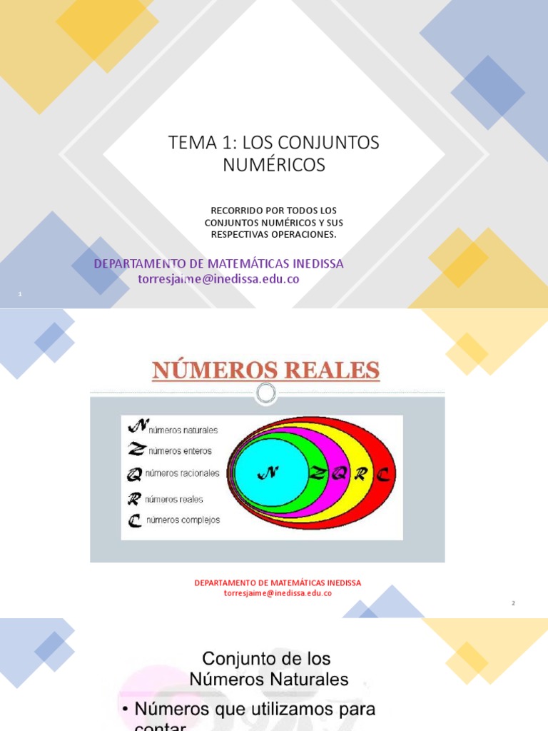 Tema 1 Conjuntos Numéricos | PDF