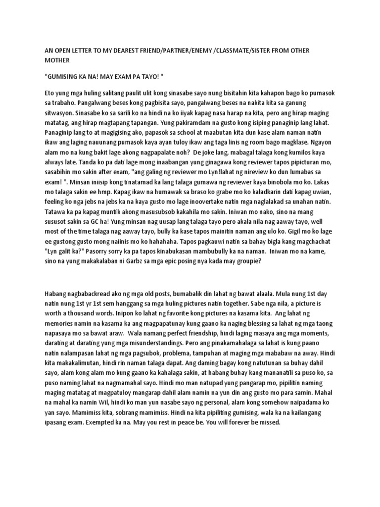 An Open Letter | PDF