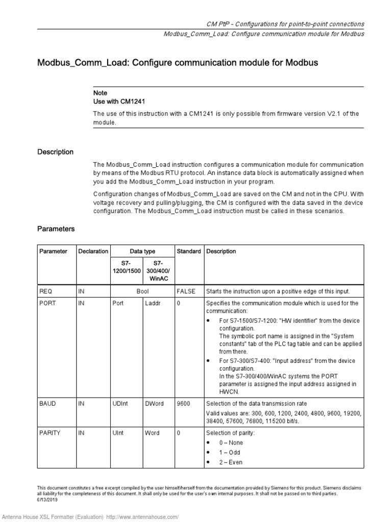 CM PtP - Configurations for point-to-point connections - Modbus_Comm_Load_ Configure ...