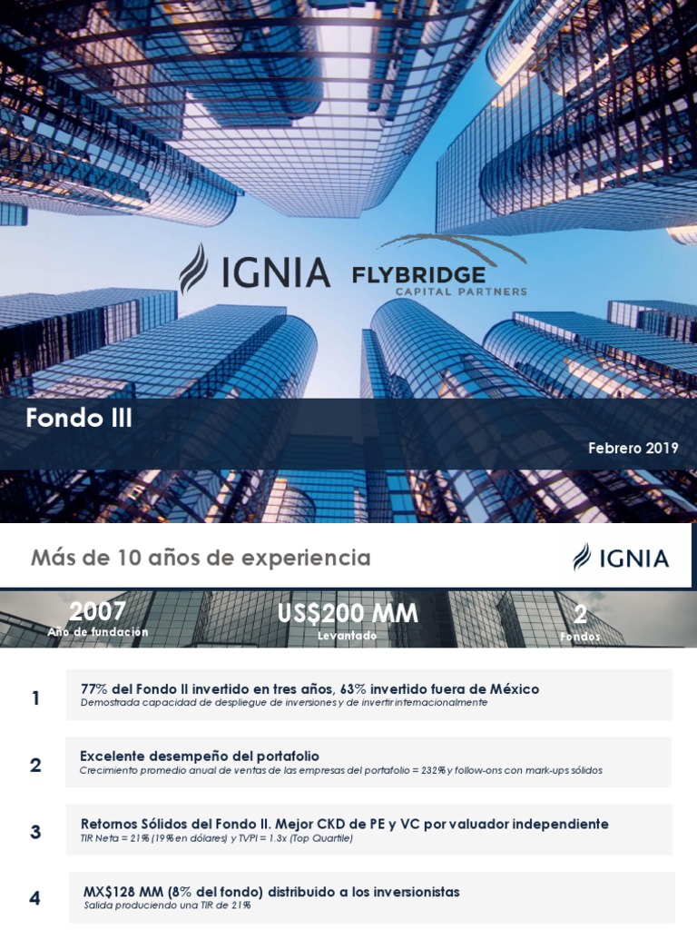 IGNIA Fund III 19FEB19-ESP | PDF | Tecnología financiera | Finanzas y ...