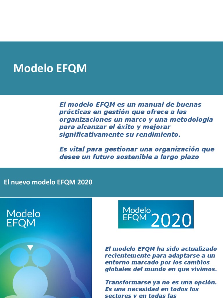 Modelo EFQM 2020 | PDF | Business