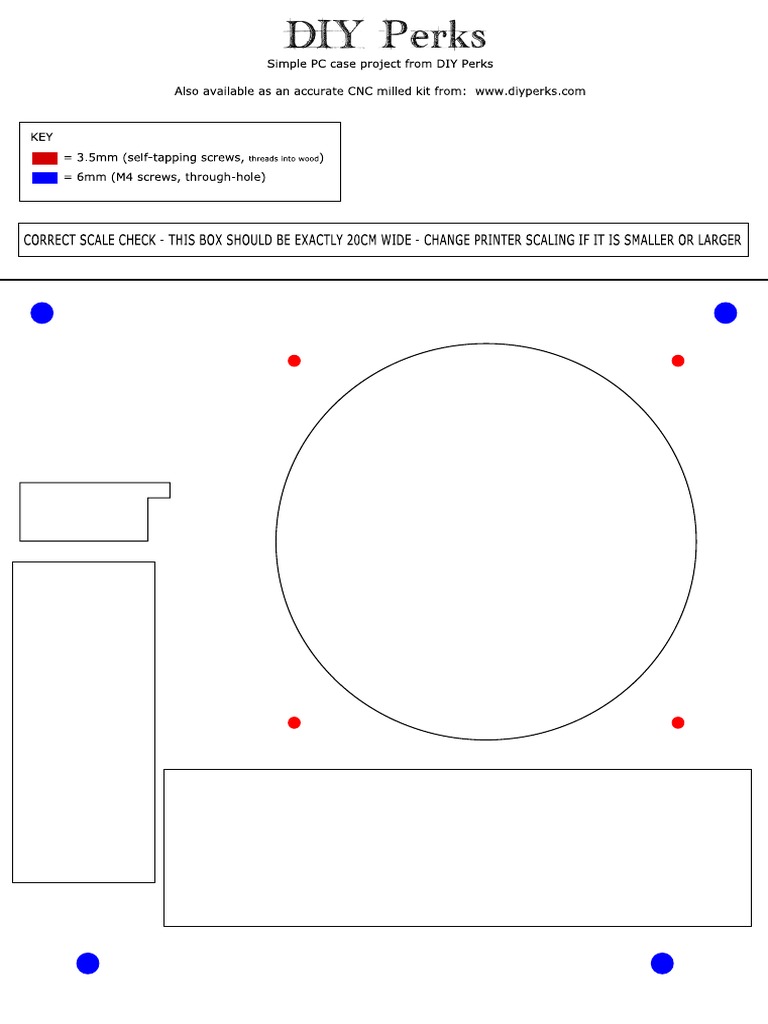 DIY Perks PC Case Project - Back Panel | PDF