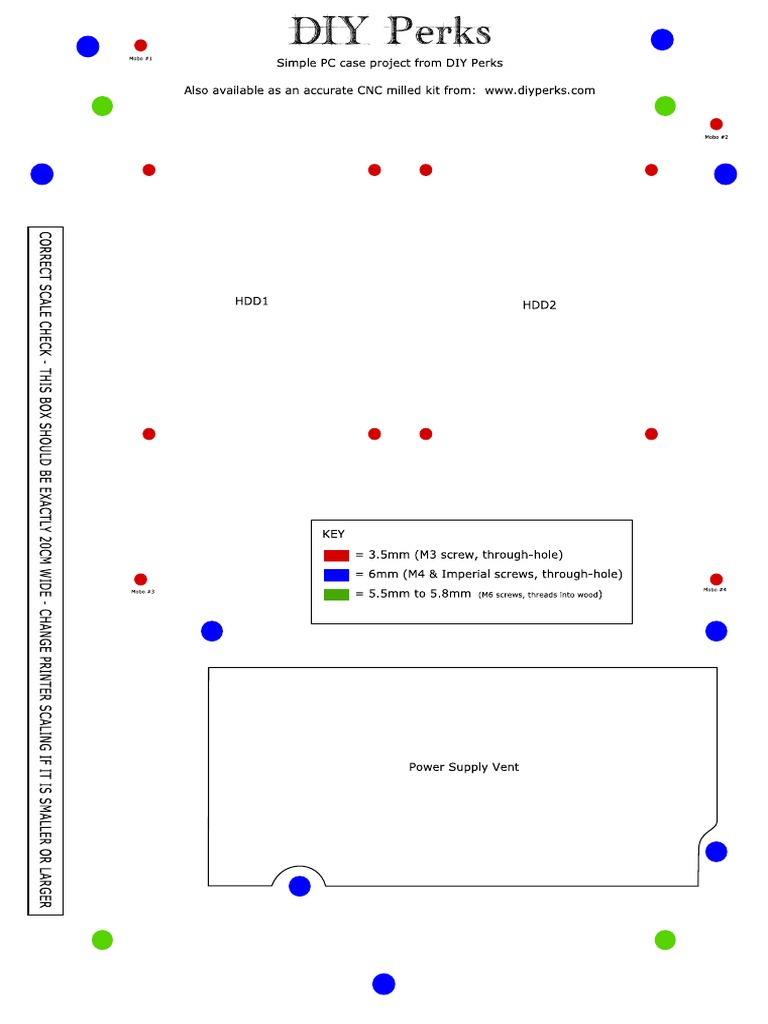 DIY Perks PC Case Project - Bottom Base | PDF