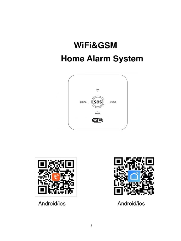 Alarm System PR-JT-10GDT User Manual | PDF | Security Alarm | Mobile App