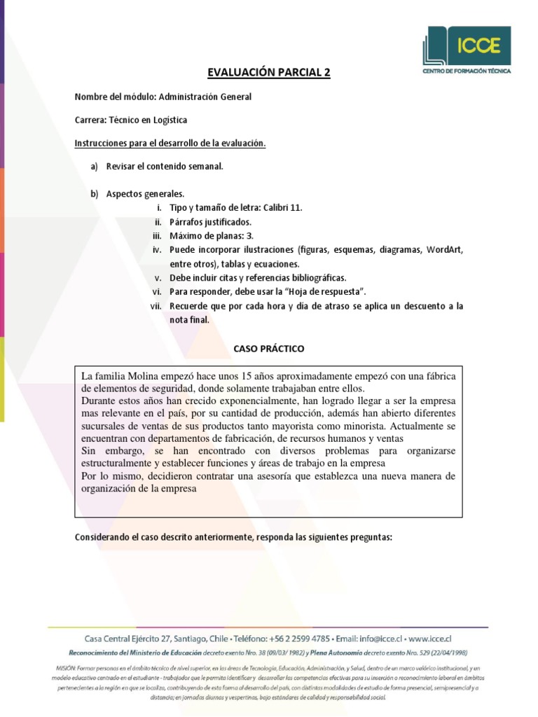 Evaluación Parcial 2 A | PDF | Business | Economias