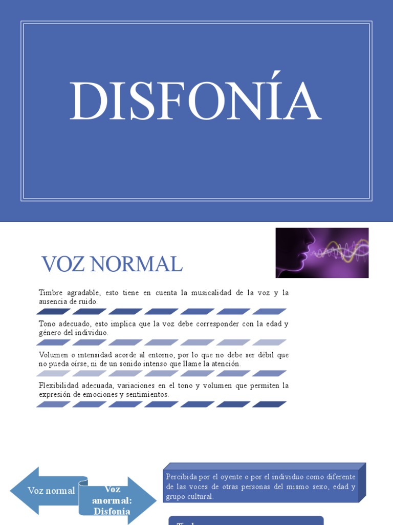 DISFONÍA | PDF | Laringe | Otorrinolaringología