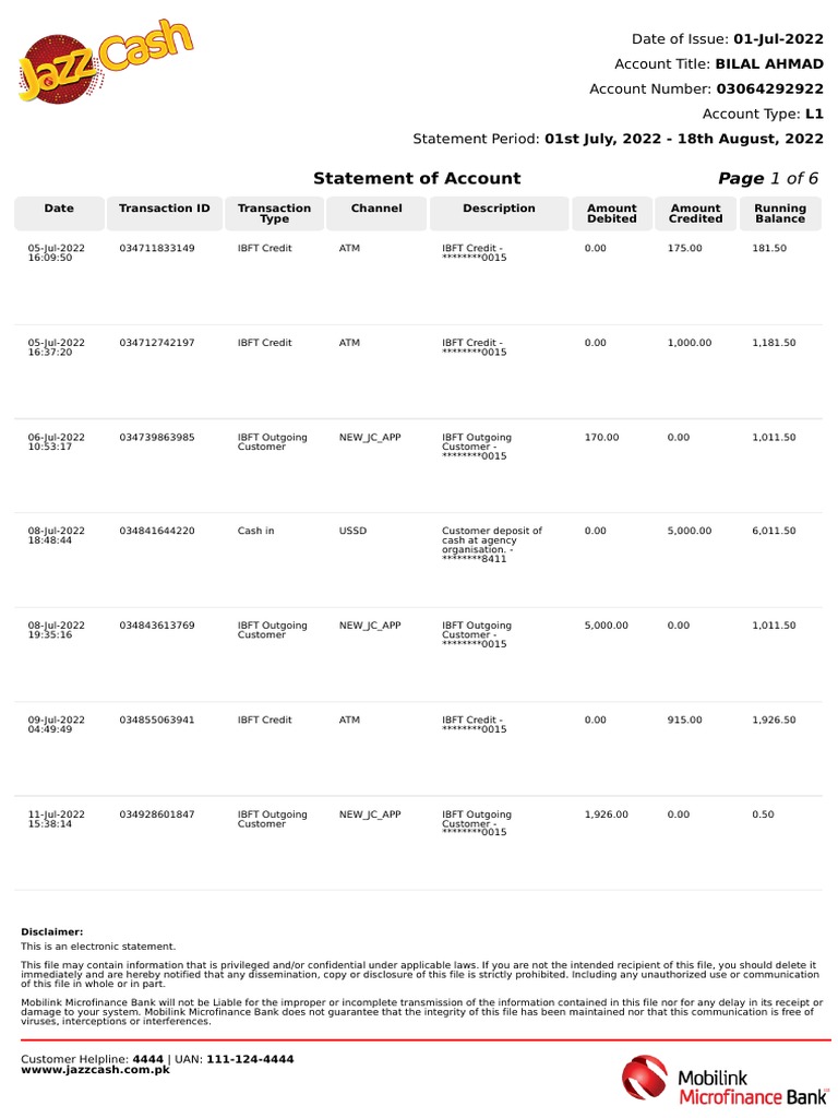 Account Statement | PDF | Credit Card | Automated Teller Machine