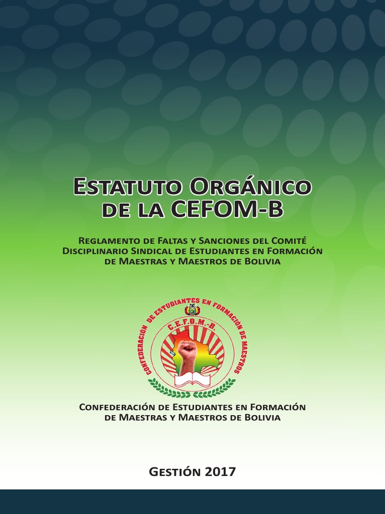 Estatuto CEFOM-B | PDF | Bolivia | Regulación