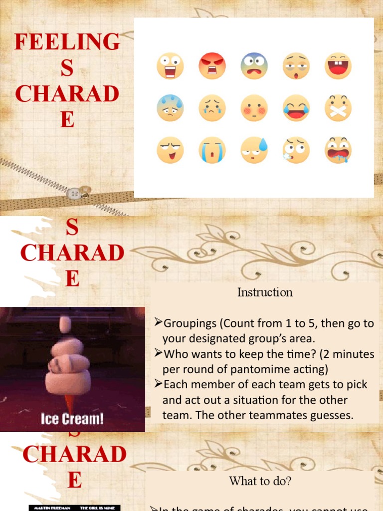 Feelings Charade (PSA ACTIVITY) | PDF