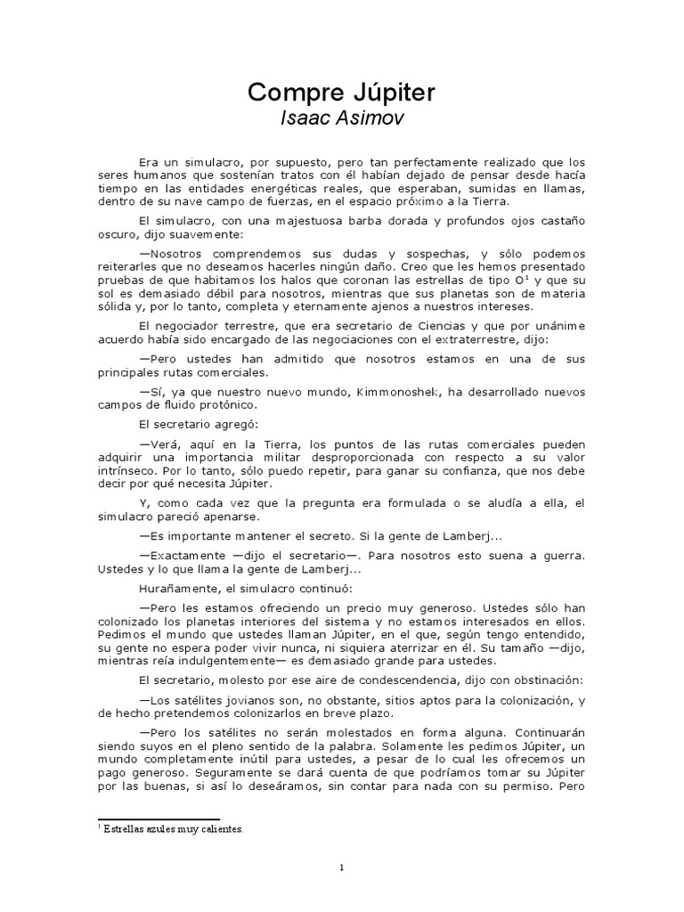 Isaac Asimov - (1975) Compre Júpiter | PDF | Júpiter | Planetas
