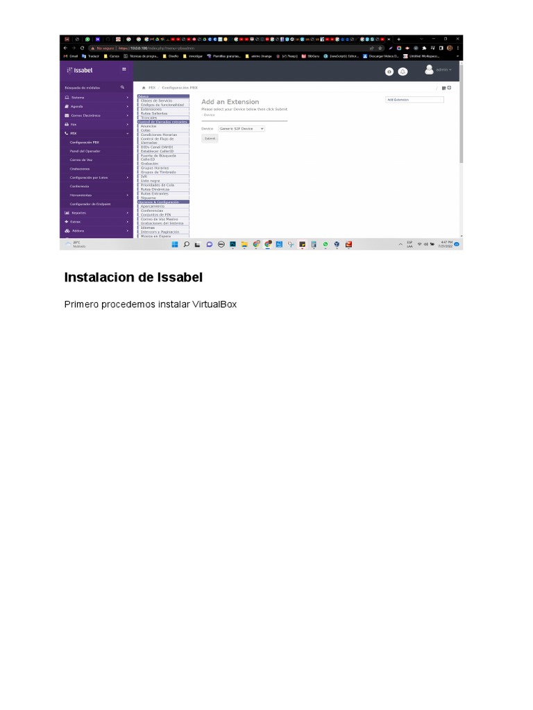 Instalacion de VirtualBox y Issabel | PDF