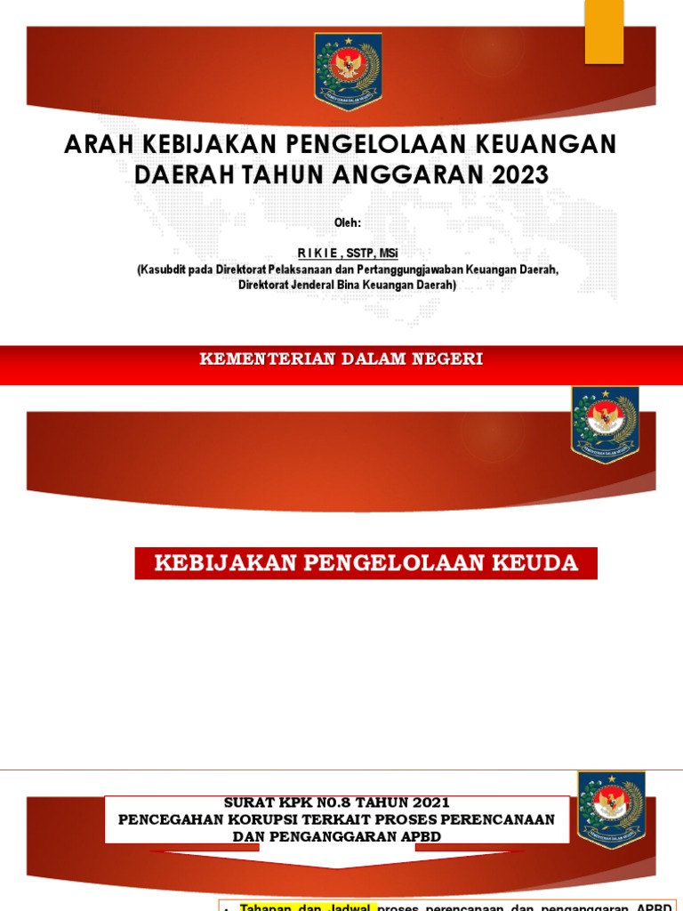 Materi H2 - Arah Kebijakan Keuda 2023 | PDF