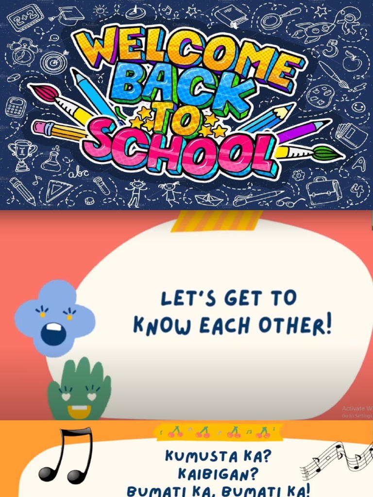 WELCOME BACK TO SCHOOL | PDF