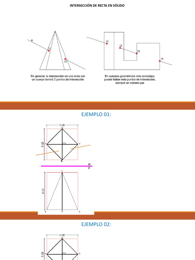 Geometría Interseccion de Recta | PDF