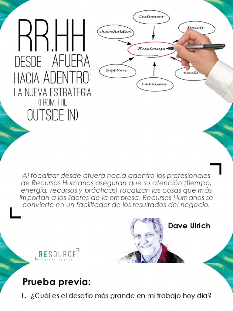 HR from the outside in - Presentación | PDF | Gestión de recursos ...