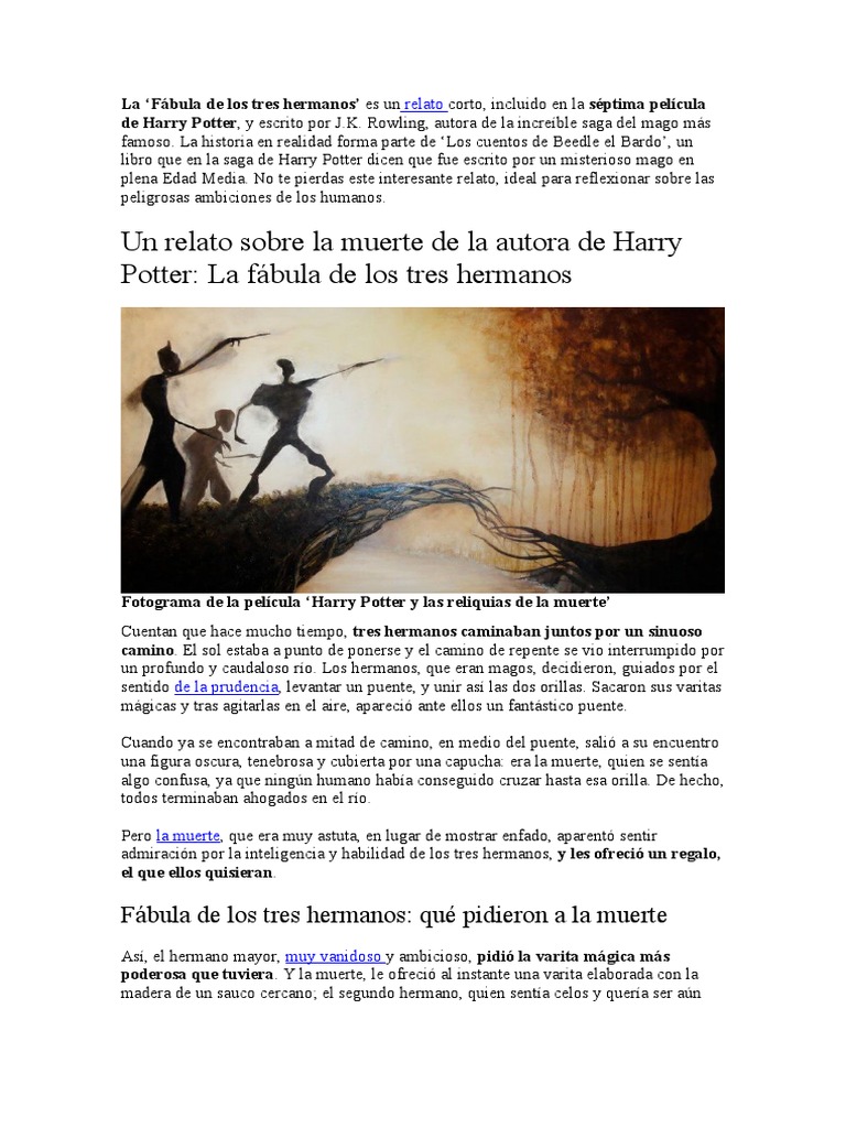 La Fàbula de Los Tres Hermanos | PDF