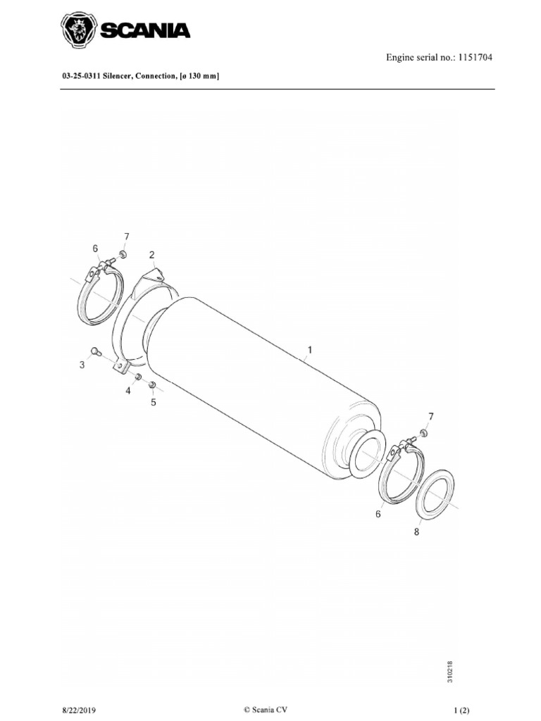 Scania DC 16 - 02 Silencer Connection | PDF
