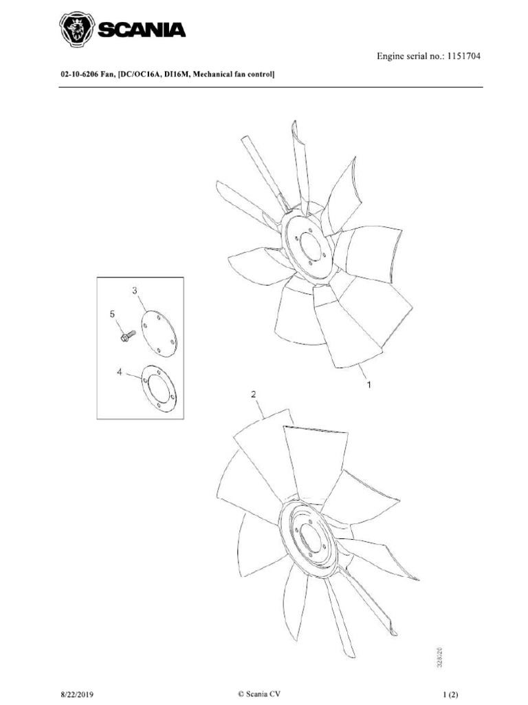Scania DC 16 - 01 Fan | PDF