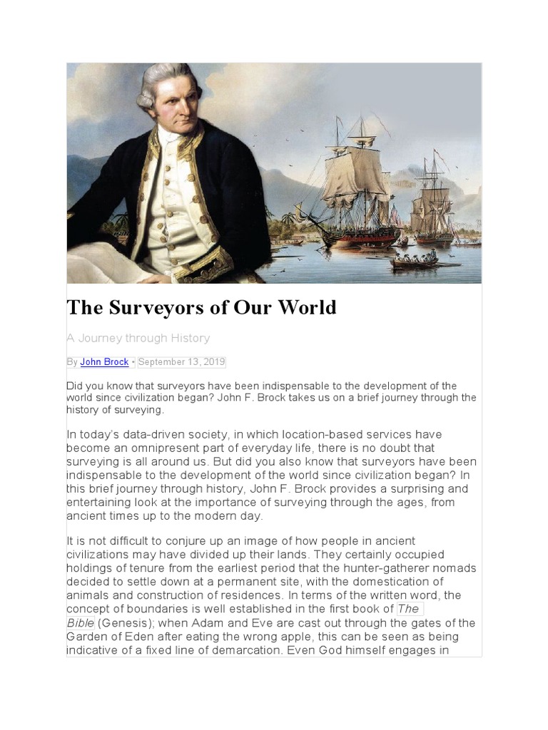 John Brock - History of Surveying | PDF | Surveying | Moon