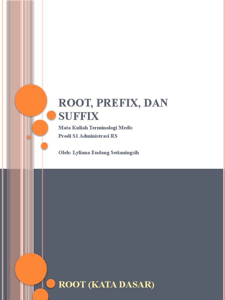 Root, Prefix, Dan Suffix | PDF