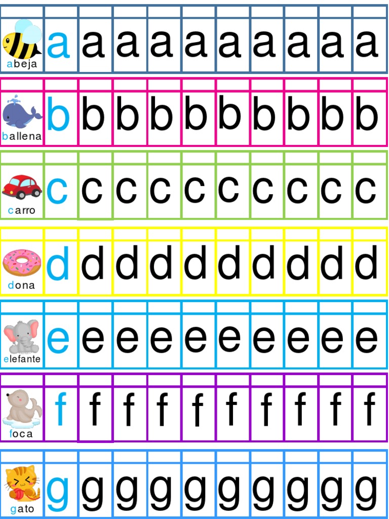 Alfabeto Móvil Crayones | PDF