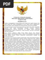 Teks UUD 1945 PDF Untuk Upacara | PDF