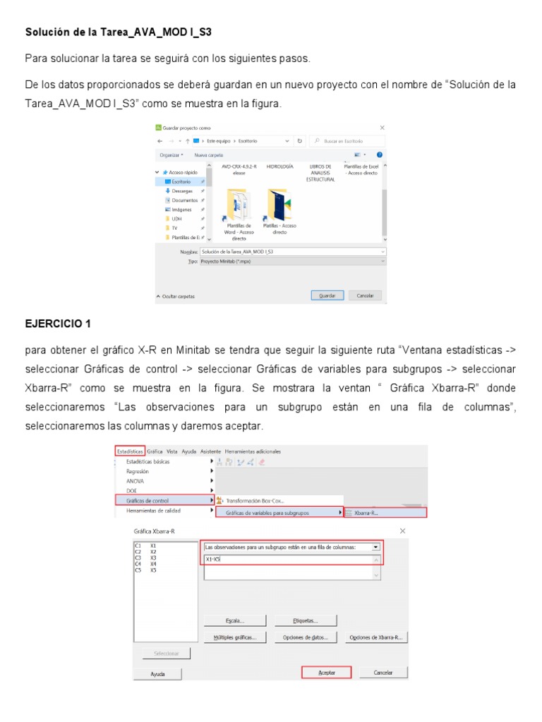 Guía paso a paso para generar gráficas de control X-barra y R y analizar los resultados para ...