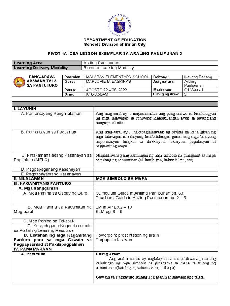 AP Q1 Week1 LE | PDF