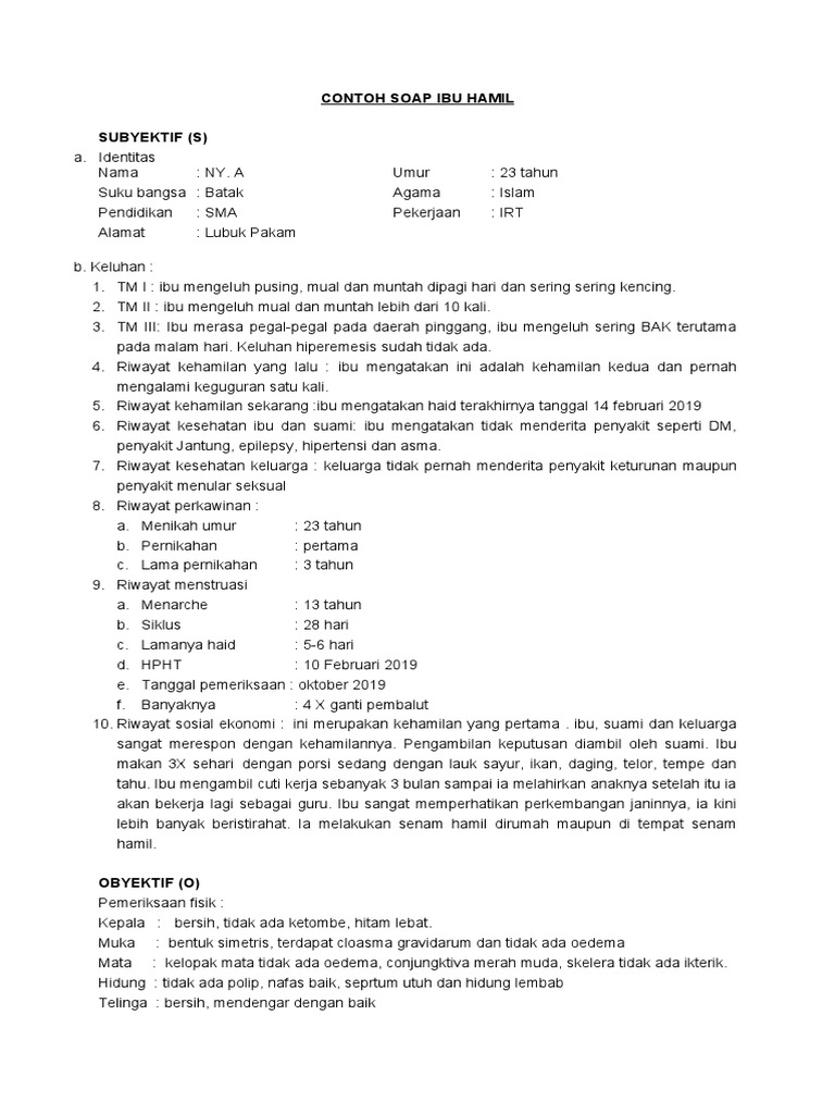 Contoh Soap Hamil Pdf