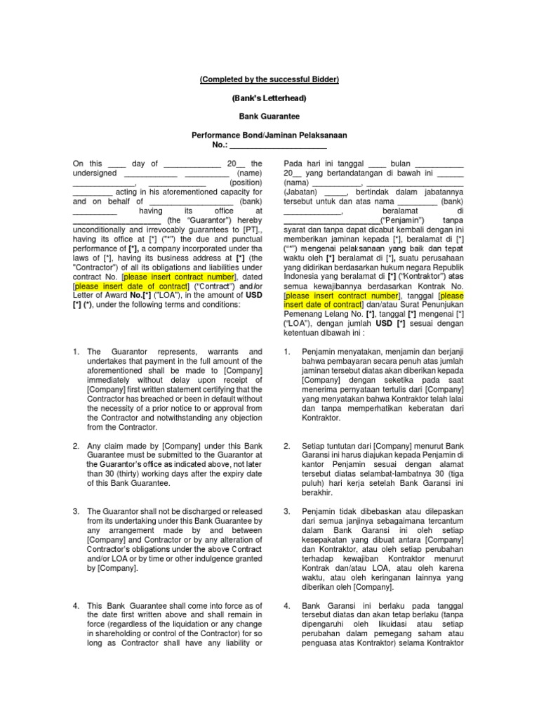 Exhibit E - Performance Bond | PDF