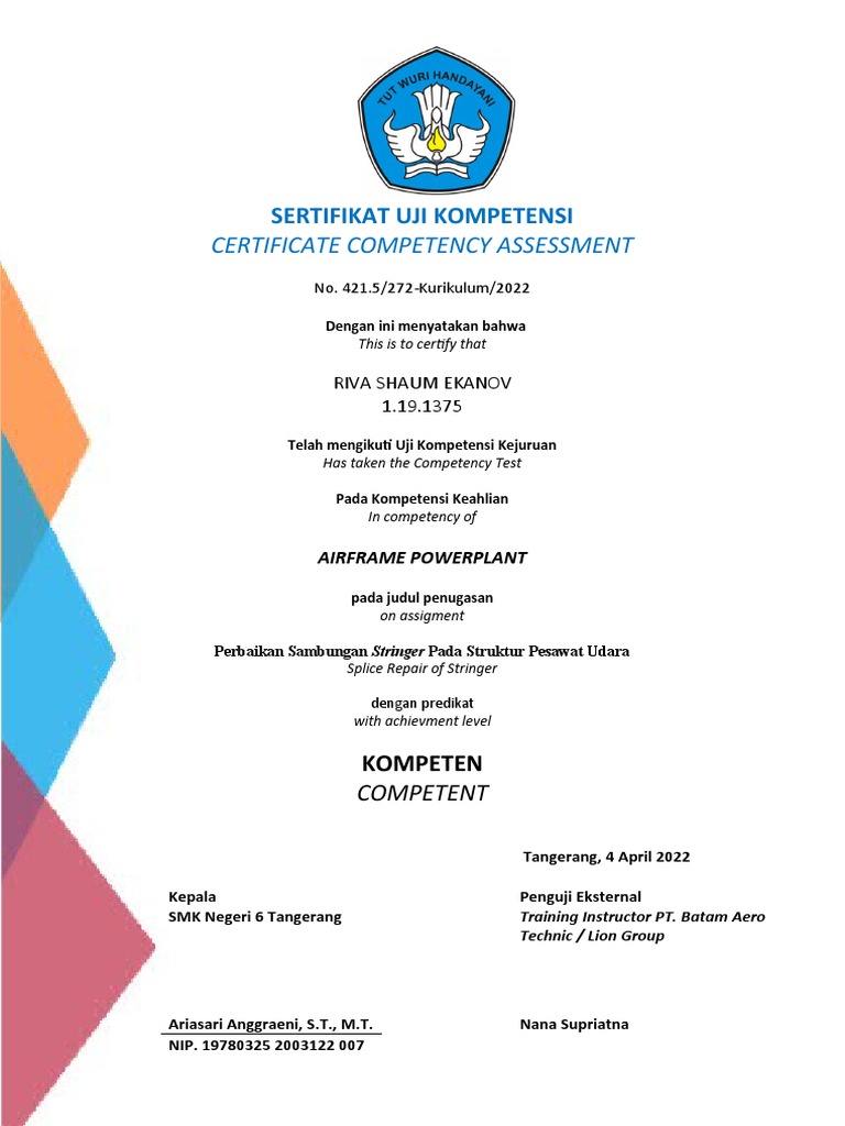 Sertifikat Uji Kompetensi AP | PDF