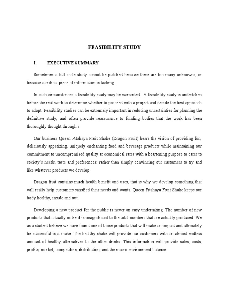 FEASIBILITY - STUDY Dragon Fruits | PDF | Foods | Sales