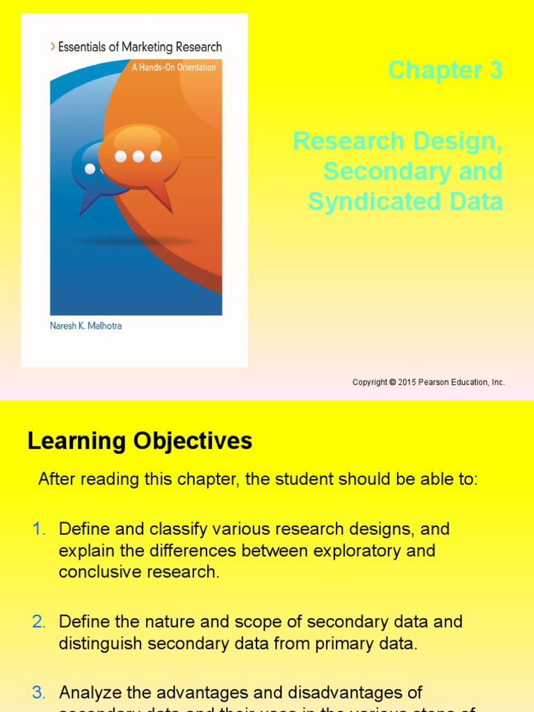 Research Design, Secondary and Syndicated Data | PDF | Marketing ...