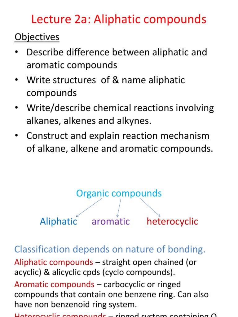 CHE 112 - Lecture 2 | PDF | Alkene | Alkane