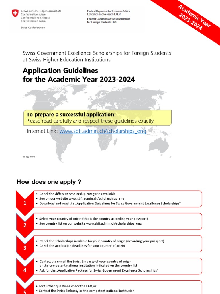Application Guidelines For The Academic Year 2023-2024 | PDF | Doctor ...