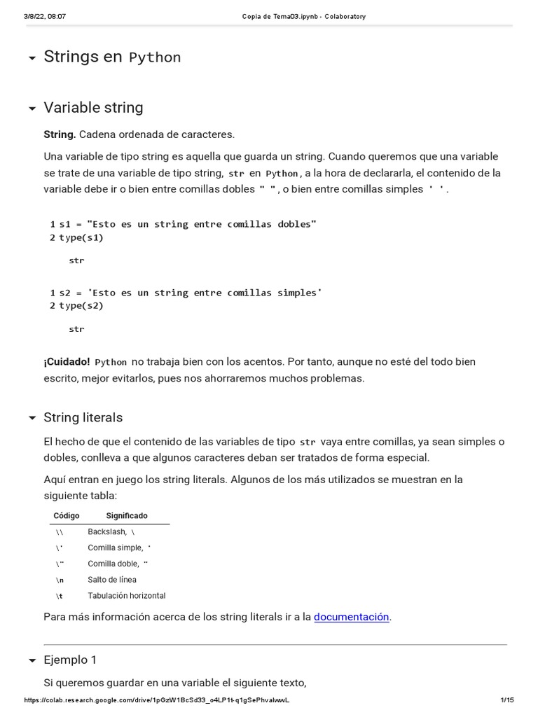 Introducción a Strings en Python | PDF | Cadena (informática) | Python (lenguaje de programación)