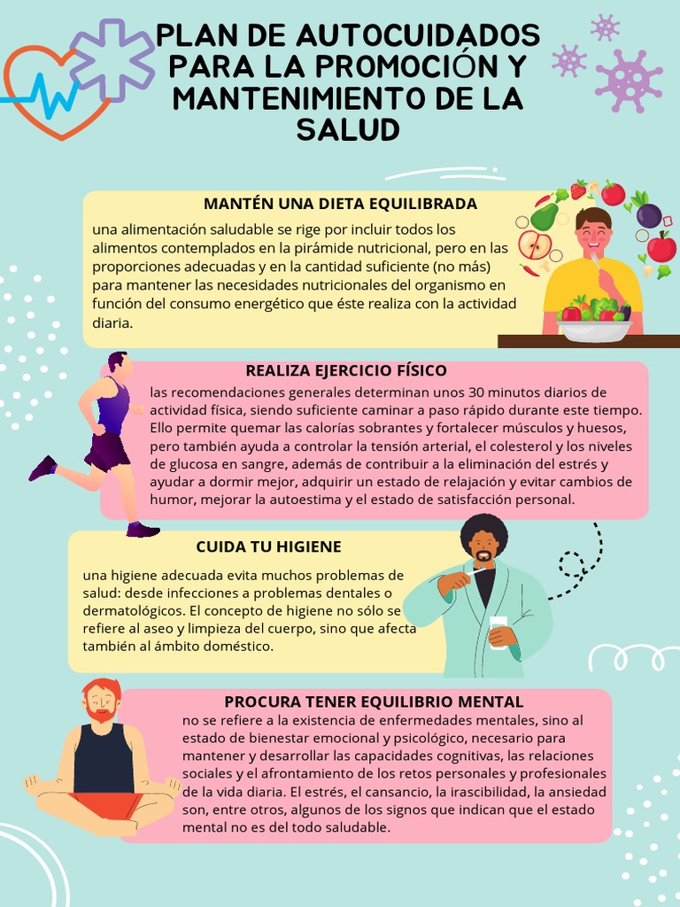 Plan de Autocuidado para La Promocion y Mantenimiento de La Salud | PDF ...